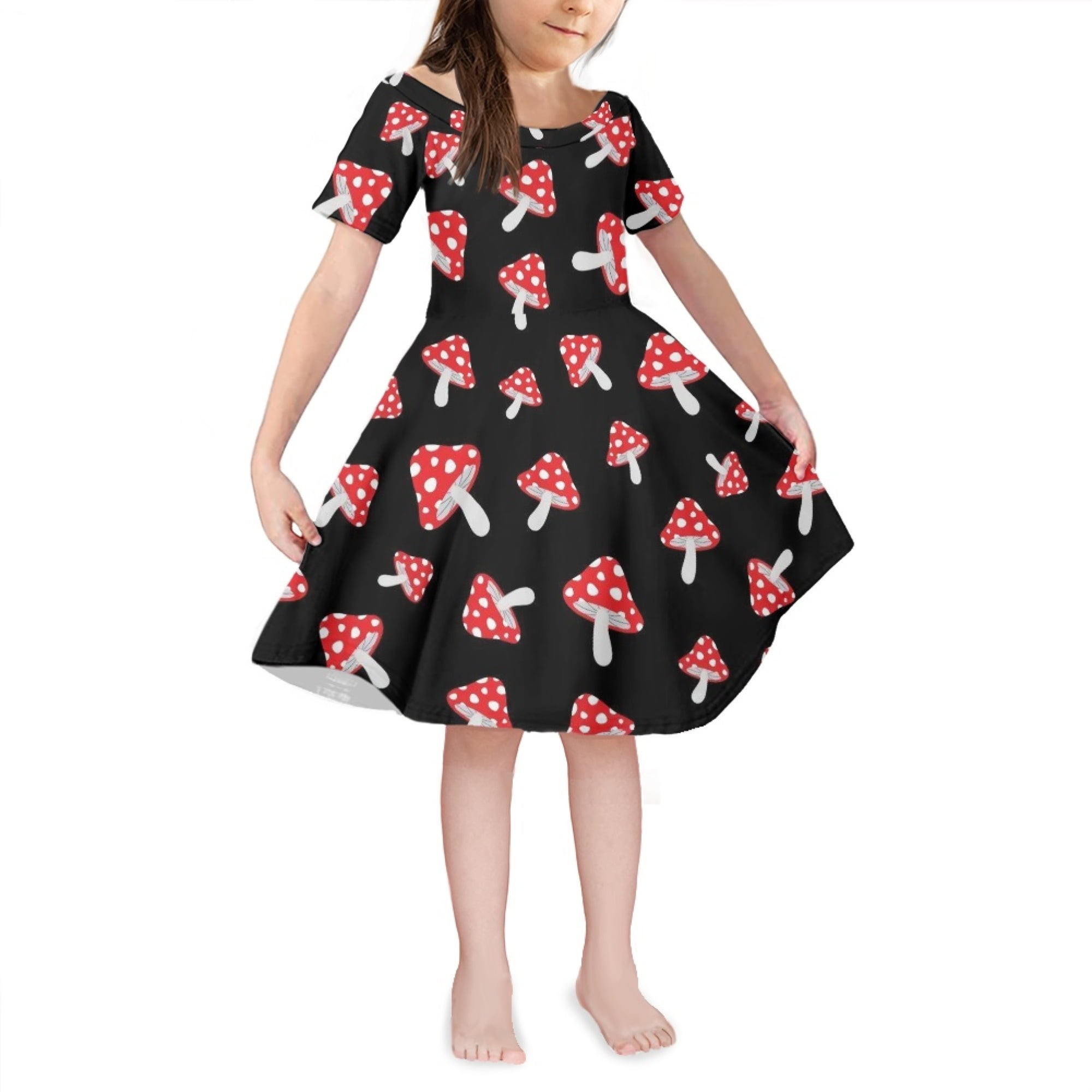 NETILGEN Red Aesthetic Mushrooms Kid Dress up Clothes for Teen Girls ...
