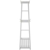 Linon Peggy Pyramid Hall Tree White with Rose Gold Hardware - Walmart.com