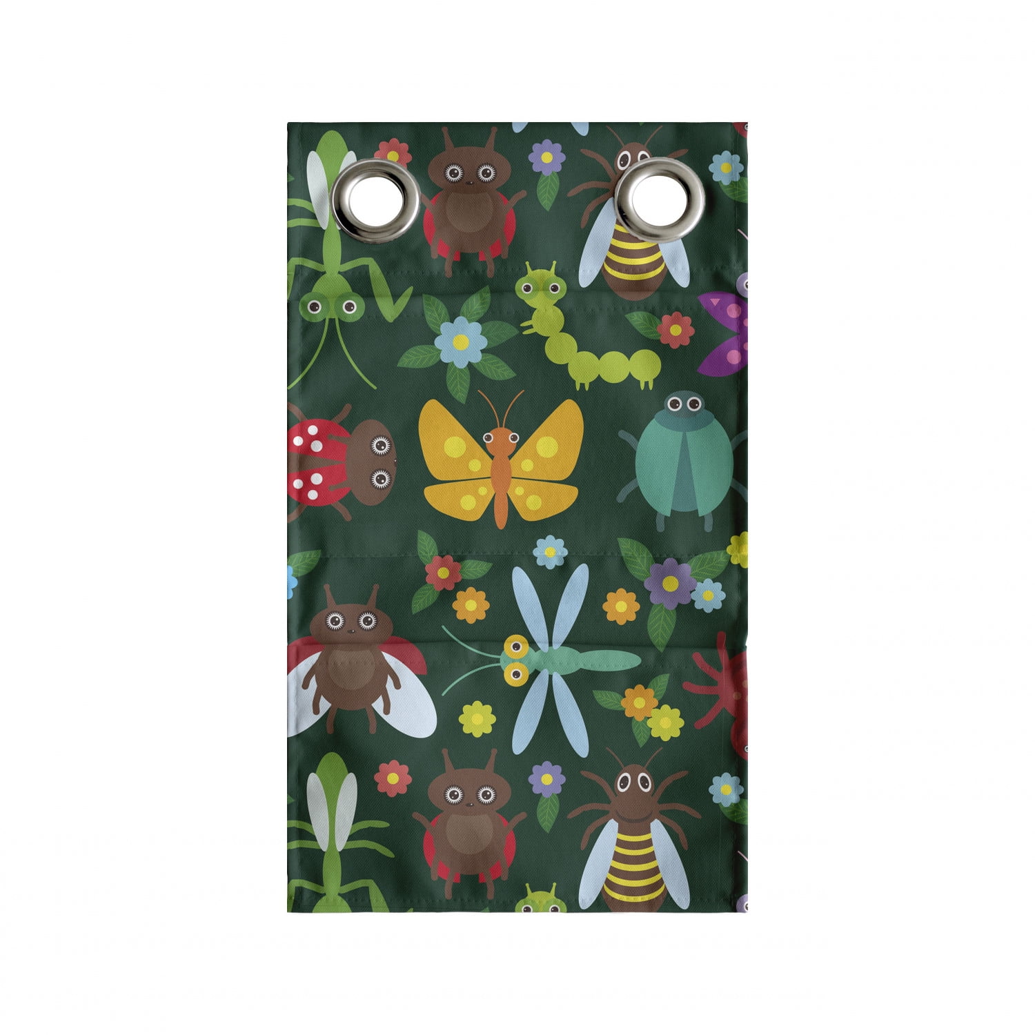 Cartoon Hanging Pocket Organizer, Forest Bugs Spider Butterfly Beetle ...