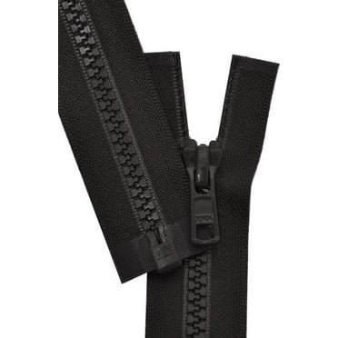 Two 30 Inch 4.5mm YKK Zipper with Double Pull - Head to Head Sliders ...