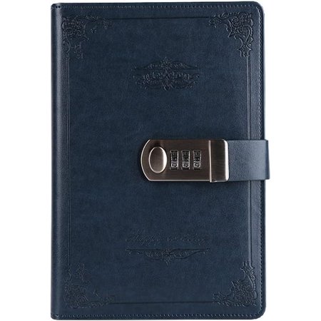 Vintage Notebook Password with Lock Diary Book Password Diary Handbook ...