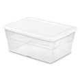 Sterilite 16 Quart Stacking Storage Container Box Bins With Lid Clear