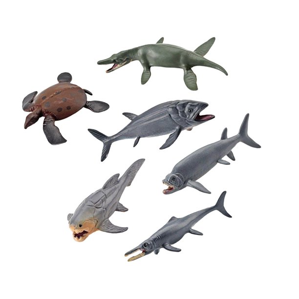 6 Pieces Prehistoric Marine Animal Model Sea Creature Simulation ...