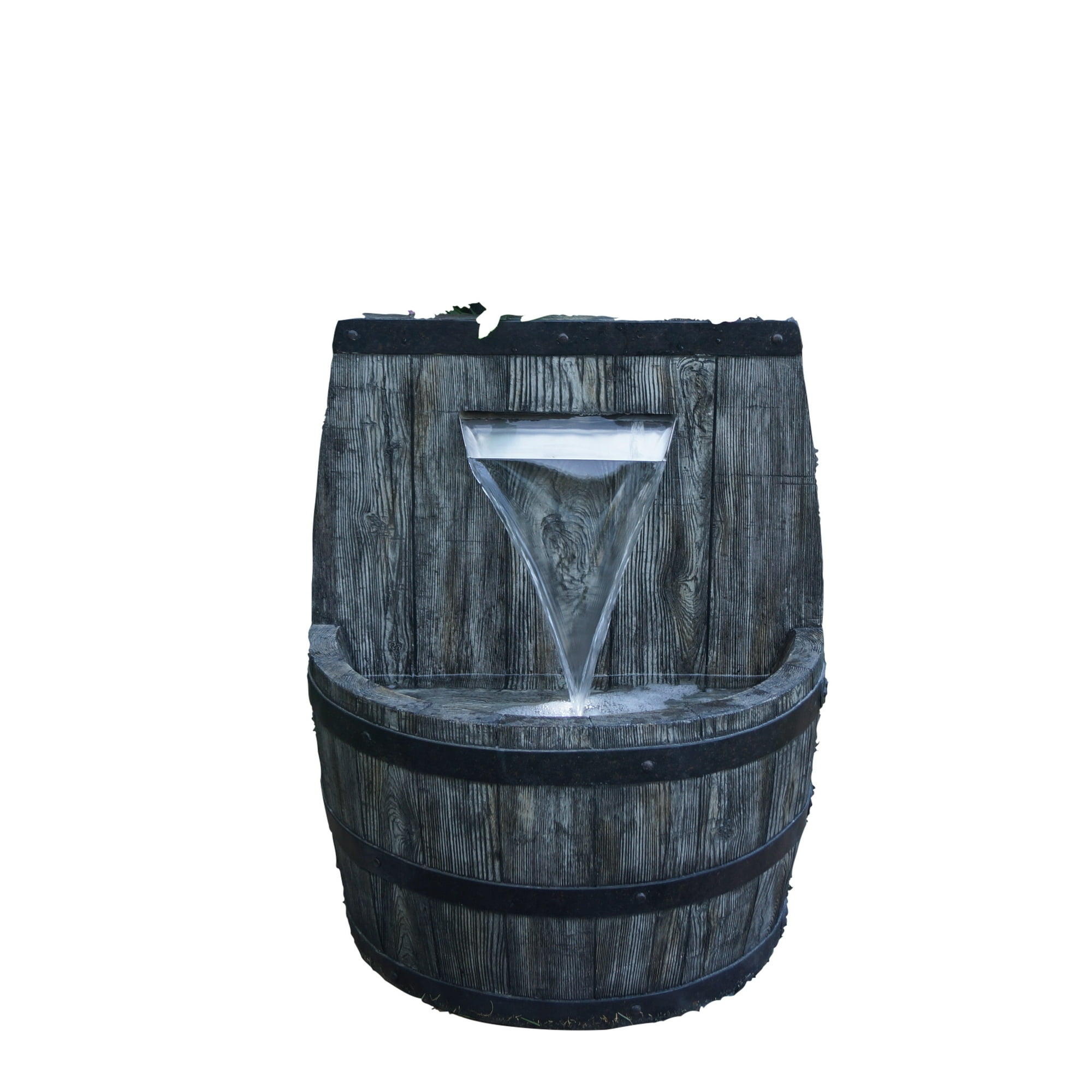 Click here for Hi-Line Gift 26in Whiskey Barrel Fountain And Plan... prices