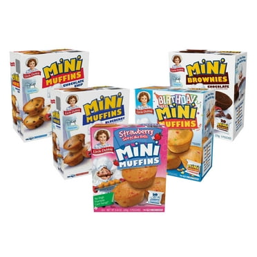 Little Debbie Mini Muffin Variety Pack, Birthday Cake, Blueberry ...