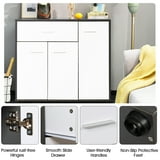 Costway Buffet Sideboard Cabinet Console Table Storage Unit Entryway ...