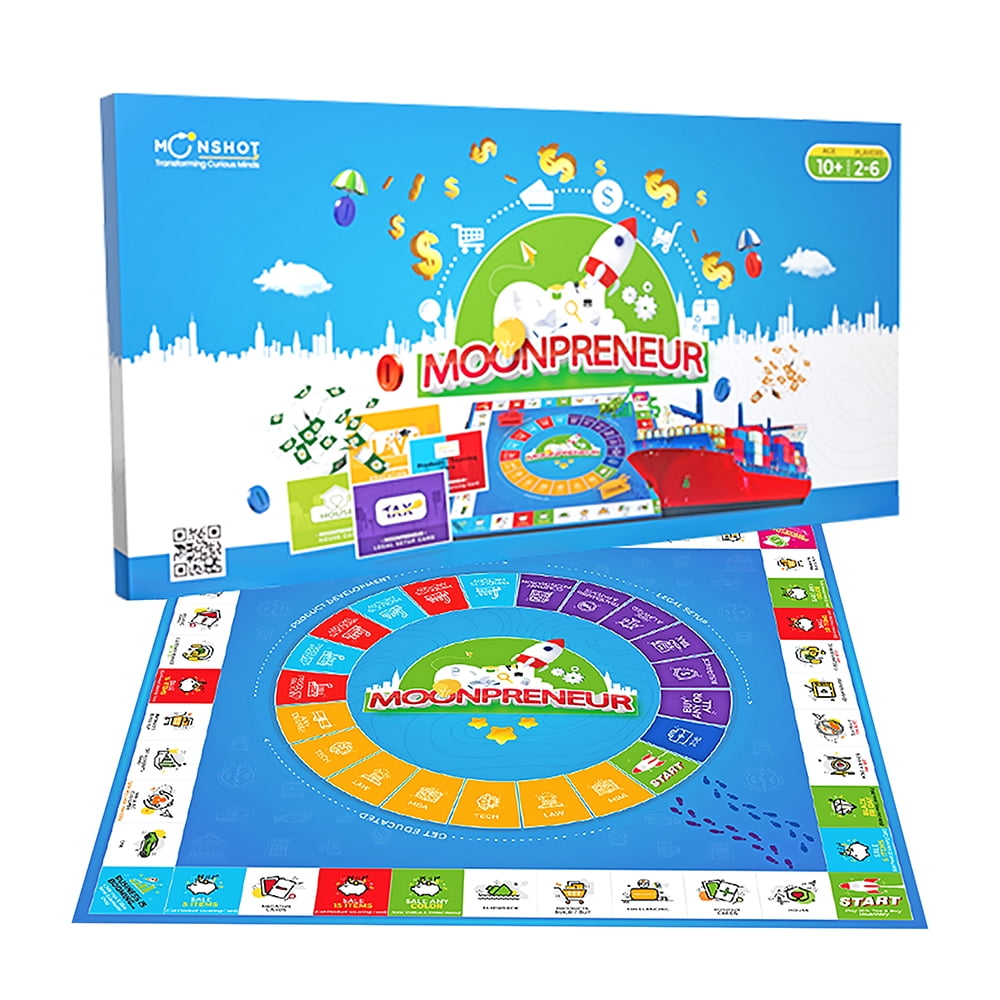Moonpreneur – The Ultimate Business Strategy Board Game for 2-6 Players ...