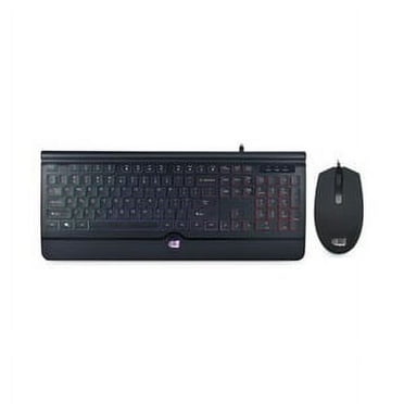 Shipadoo D500 RGB 104 Keys Gaming Keyboard and Mouse Combo, Black ...