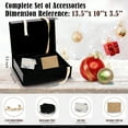 DUOTAN Large Glossy Black Gift Box with Magnetic Lid 13.5 x 10 x 3.5 ...