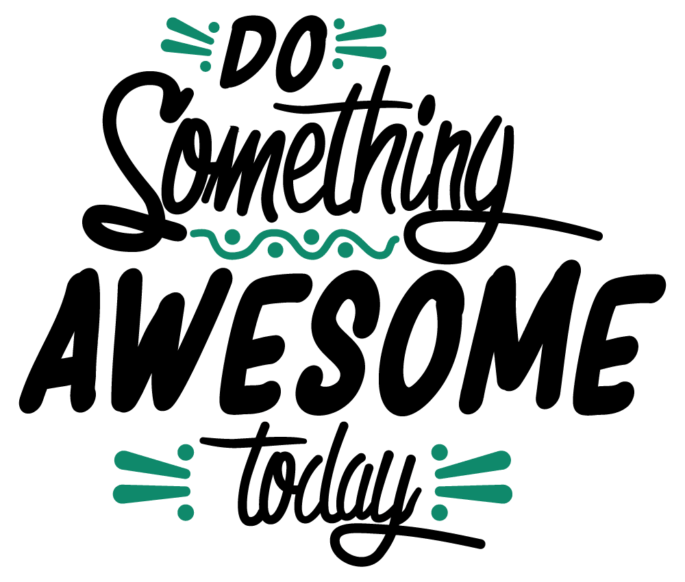 Do Something Awesome Today - 17" x 20" Adhesive Bedroom Living Room ...