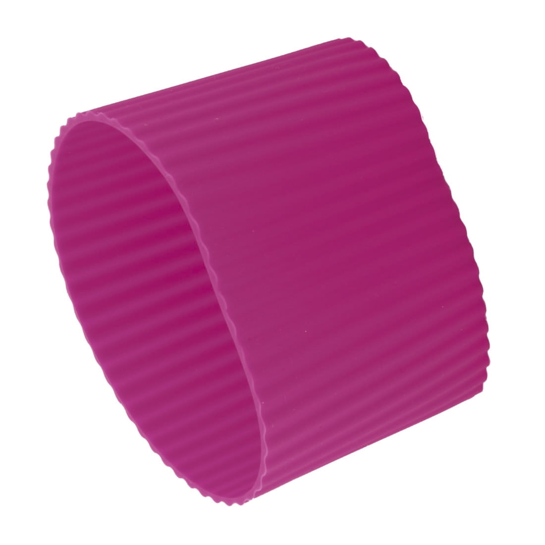 Silicone Nonslip Glass Bottle Cup Sleeve Protector Cover Fuchsia ...