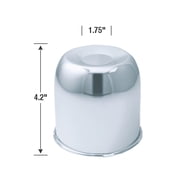 Gorilla HC202STA Wheel Center Cap 4-1/4"3"H Closed Style Chrome Plated ...