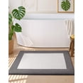 Color& Ultra Soft Bathroom Rugs Non Slip with Rubber Backing, Absorbent ...