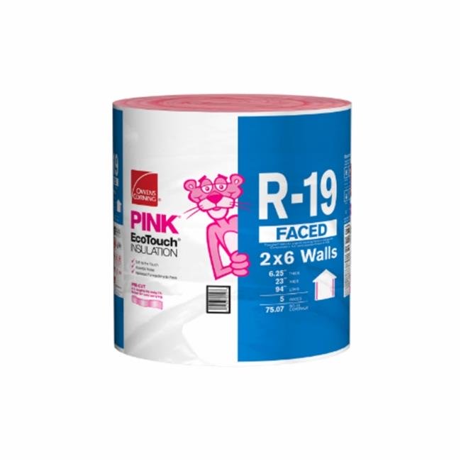 Owens Corning Fiberglass E20A R19 6.25 x 23 x 94 in. 75.07 Sq. ft ...