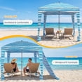6x6ft UV50+ Waterproof Pop-Up Beach Cabana with Aluminum Frame, Quick ...