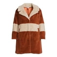 Time and Tru Women's and Plus Full Length Faux Fur Coat - Walmart.com