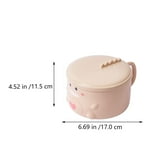 Niceauty 1Pc Metal Mixing Bowl Stainless Steel Pink Food Container for ...