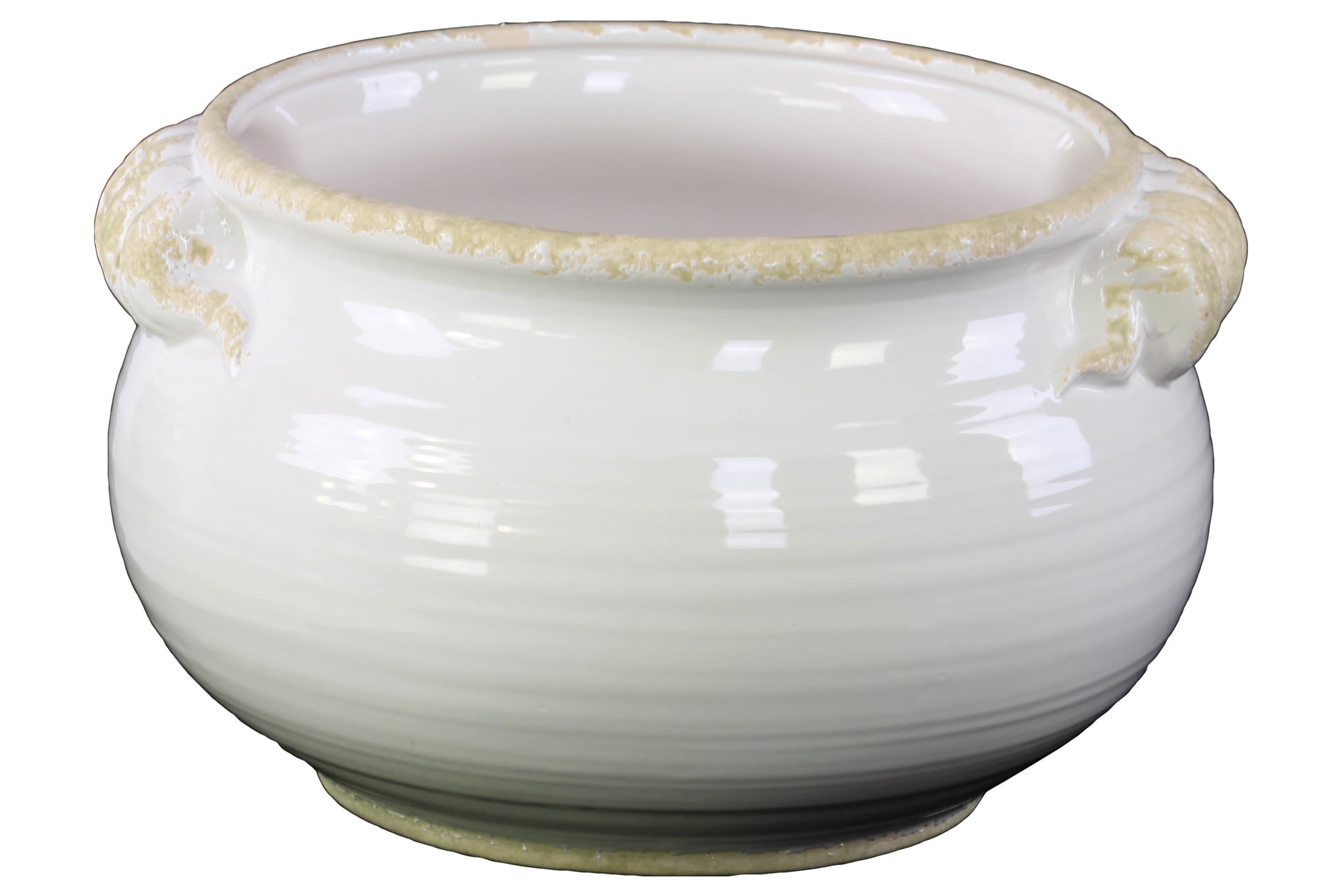 Urban Trends Collection: Ceramic Pot Gloss Distressed Finish - Walmart.com