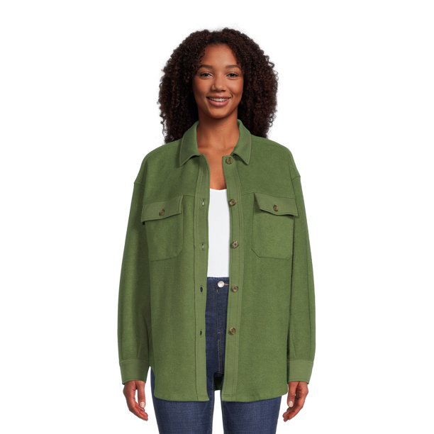 Time and Tru Women's Shacket - Walmart.com