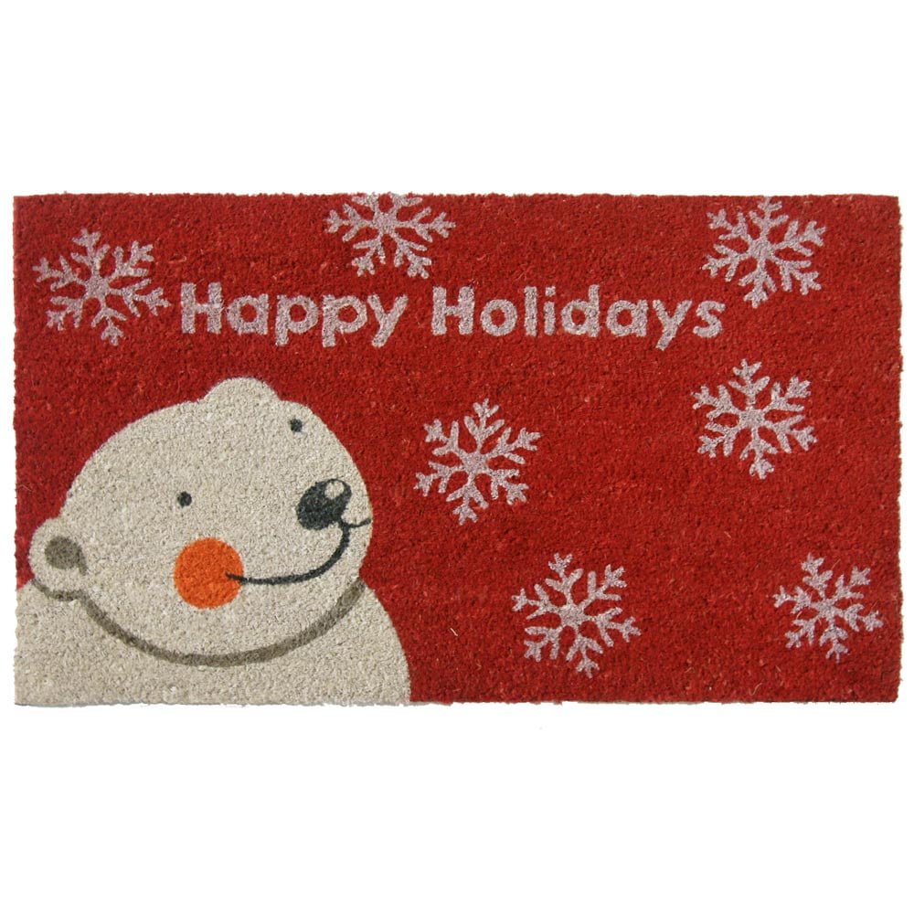 Rubber-Cal Happy Holidays Doormats Christmas Mats, 18 x 30-Inch ...