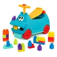 Battat Ride-On Hippo with 26 Building Blocks and Storage, Baby and ...