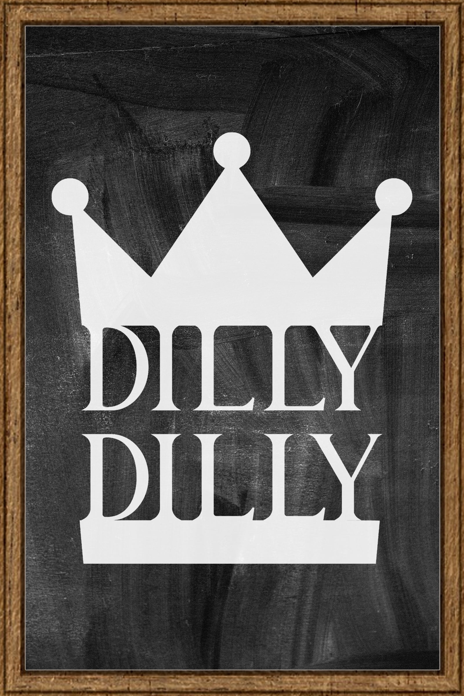 Dilly dilly crown beer drinking alcohol party bar Tin Sign Chalk Board ...