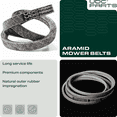 UDC Parts Mower Drive/Deck Belt GX26422 / Aramid Cord / 145.50 inches ...