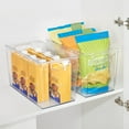 YUYAN-iDesign Recycled Plastic Pantry Storage Bin - Linus Collection - Clear - Walmart.com