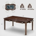 Avocahom Solid Wood Board Game Table for 4–6 with Removable Top, 54" x ...