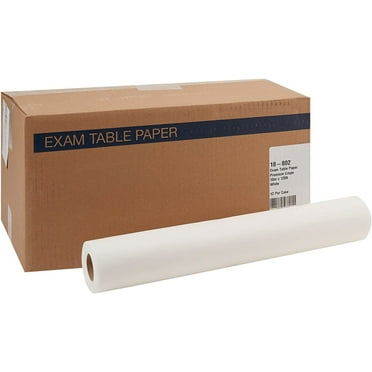 McKesson Exam Table Paper, Premium Crepe - White, 18 in x 125 ft, 12 ...