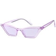 Translucent Retro Cat Eye Sunglasses For Women Color Tinted Lens 50mm