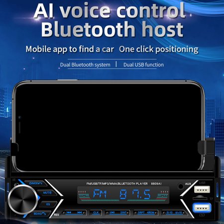 Digital Display MP3 Decoding Board Vehicle Players AUX Input Front ...