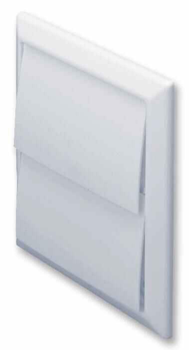 DOMUS - Gravity Flap Wall Vent, 100mm White - Walmart.com