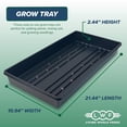 5 Pack of Durable Black Plastic Growing Trays (Without Drain Holes) 21 ...