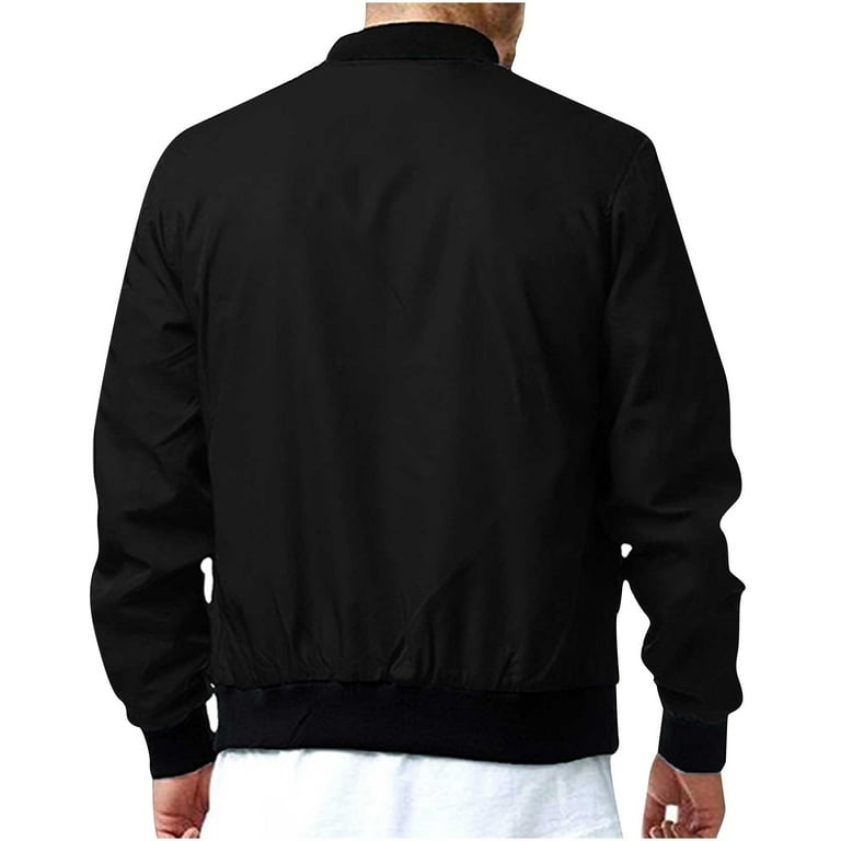 Xysaqa Mens Casual Lightweight Zip Up Bomber Jackets Solid Xysaqa Mens Casual Lightweight Zip Up Bomber Jackets Solid