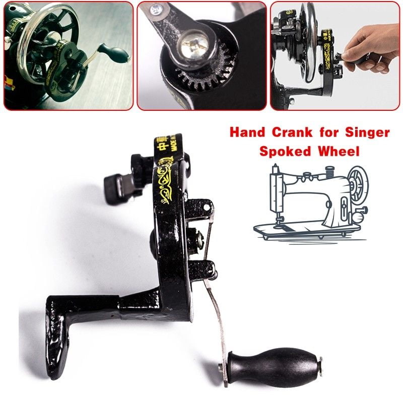 Sewing Hand Crank For Singer Spoked Wheel Treadle Sewing Machines Accessories Sewing Machine sewing-hand-crank-for-singer-spoked-wheel-treadle-sewing-machines-accessories-sewing-machine