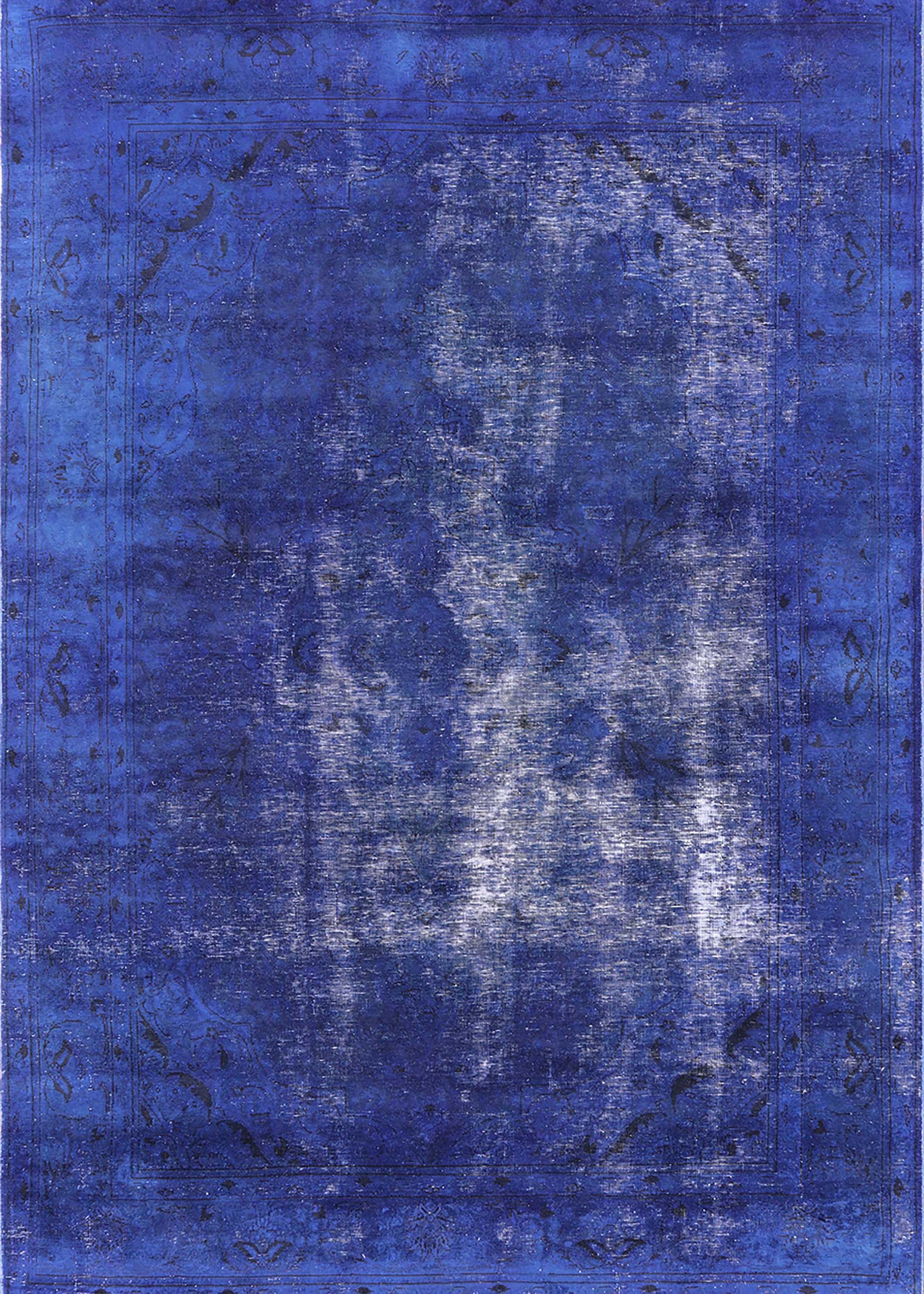 Ahgly Company Indoor Rectangle Mid-Century Modern Sapphire Blue ...