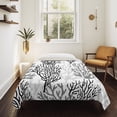 Black Gray Coral Coastal Tapestry for Bedroom Wall Hanging Tapestry ...