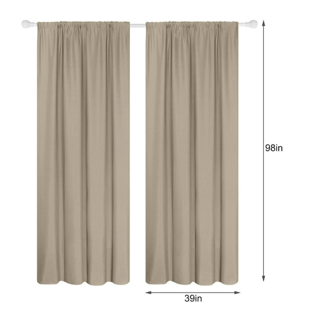 Amdohai mi Blackout Curtains 2 Panel Modern Curtains Room Darkening ...