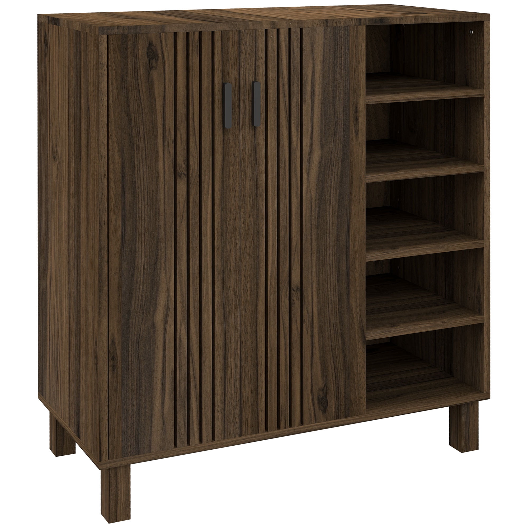 Click here for Homcom Shoe Cabinet With 5-Tier And Open Shelves F... prices