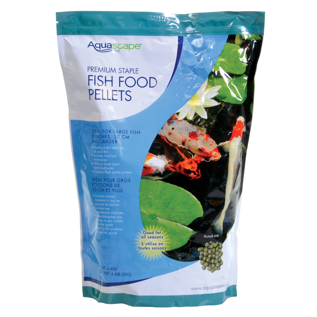 Aquascape Premium Staple Fish Food Pellets - 4.4 lb | Walmart Canada