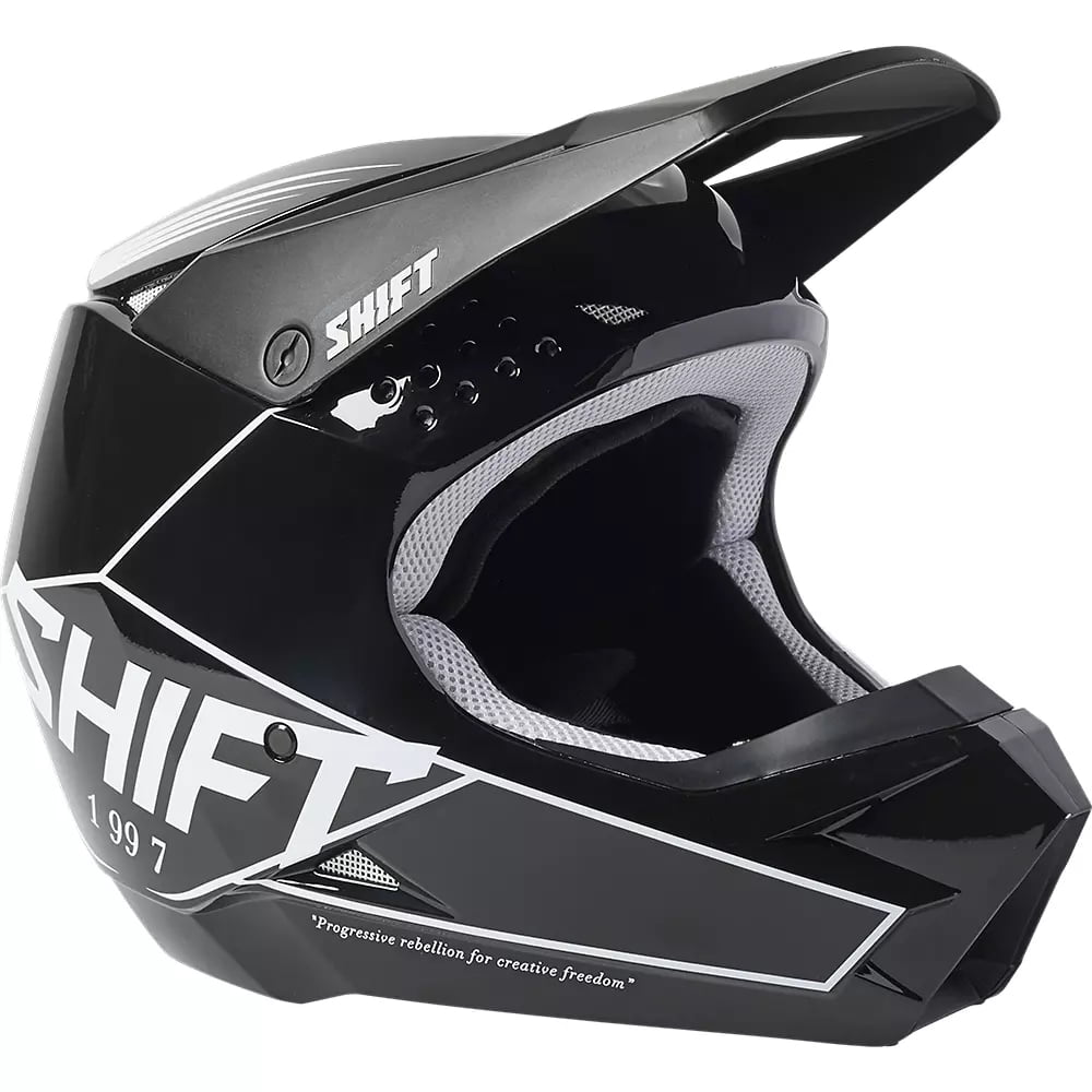 Shift White Label Bliss Youth Helmet (Medium, Black/White) - Walmart.com