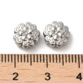 304 Stainless Steel Beads Flower Stainless Steel Color 8x8x4mm Hole: 1 ...