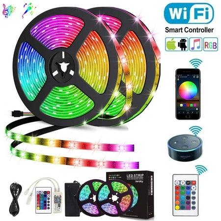 Kunova (TM) LED Strip Lights WiFi Wireless Smart Phone APP Controlled Sync to Music 10M 32.8ft ...