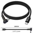 Type C To DC5521 5525 Charging Cable PD100W Fast Charging Safe ...