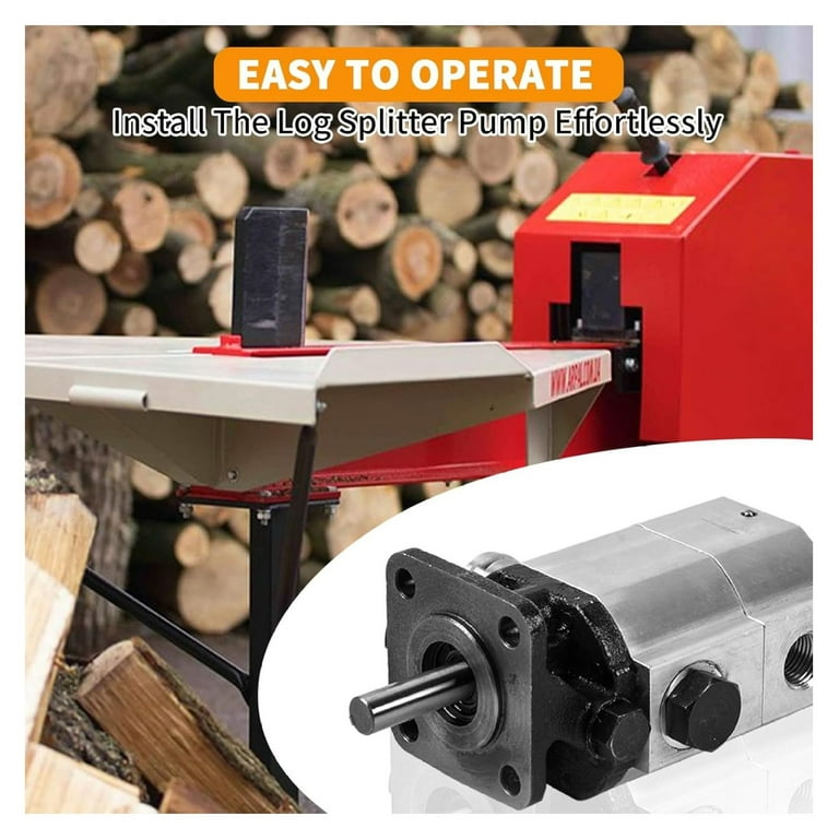 Pneumatic Log Splitter 13 GPM Hydraulic Pump For Log Splitters 2-Stage ...