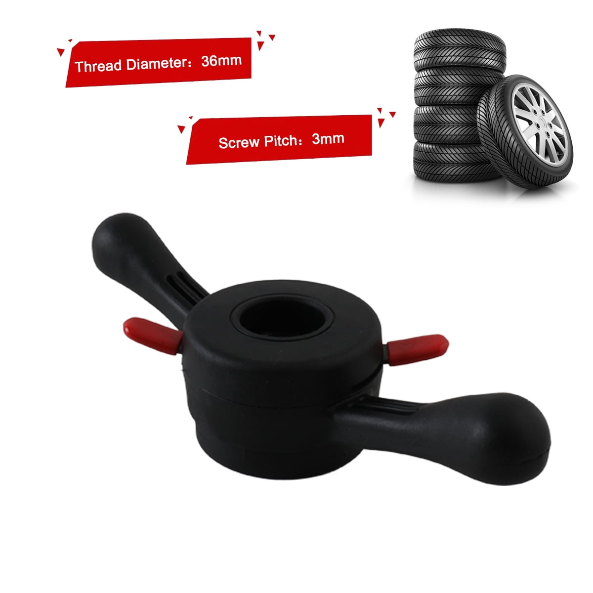 ECUTEE Auto Quick Release Wing Nut Wheel Tire Balancer 36 x 3mm Rubber ...