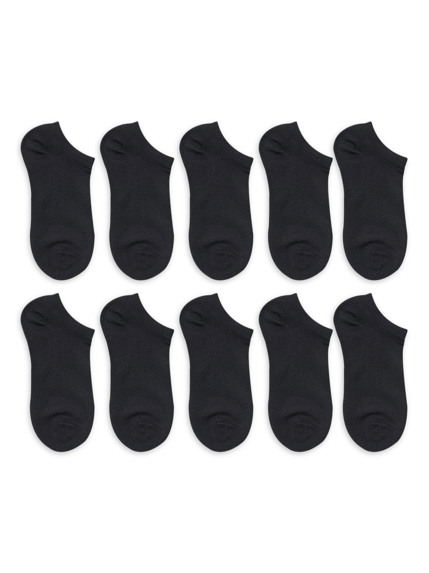 Athletic Works Women's Half-Cushion Regular and Extended Sizes No Show ...