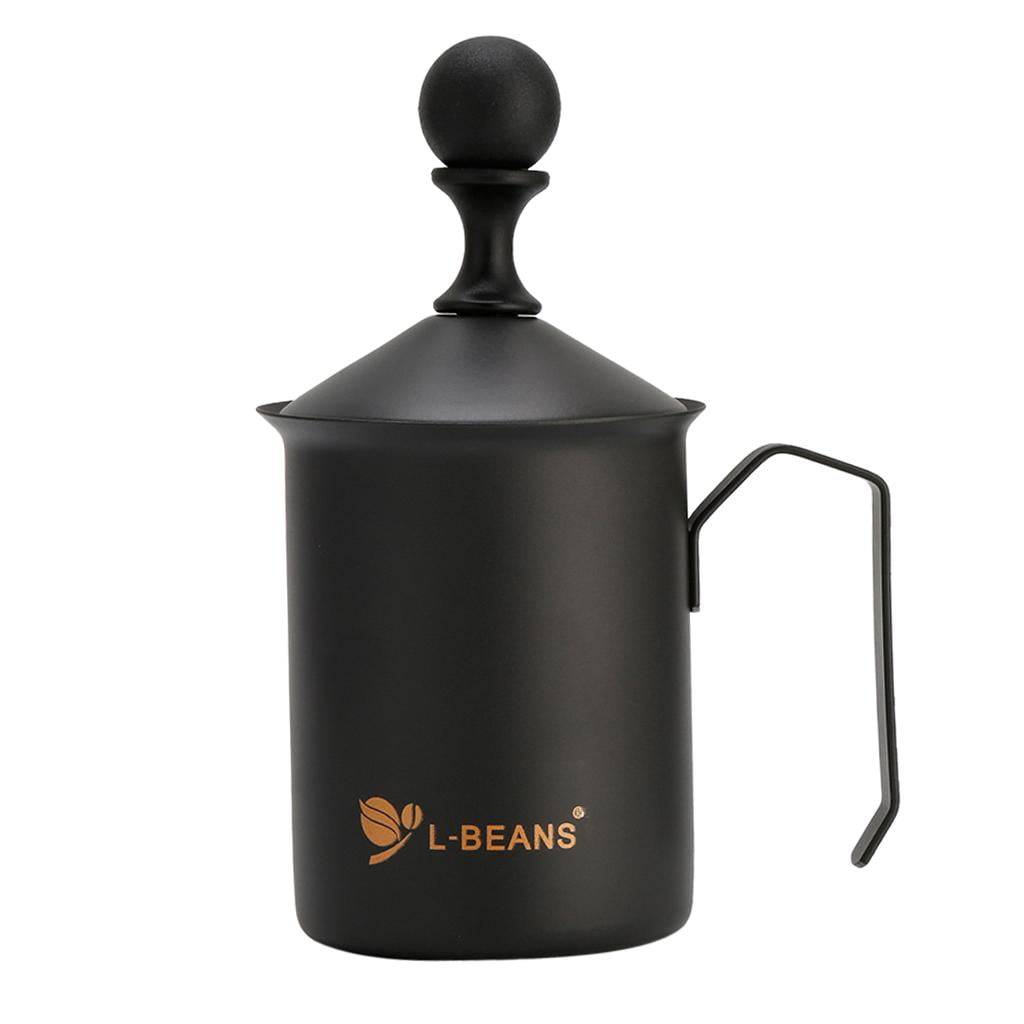 600ml Milk Frother Fine Mesh Manual Operated Hand Pump Creamer ...