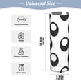Black Egg Pattern Vase Flower Vase Clear Unbreakable Plastic Tall ...